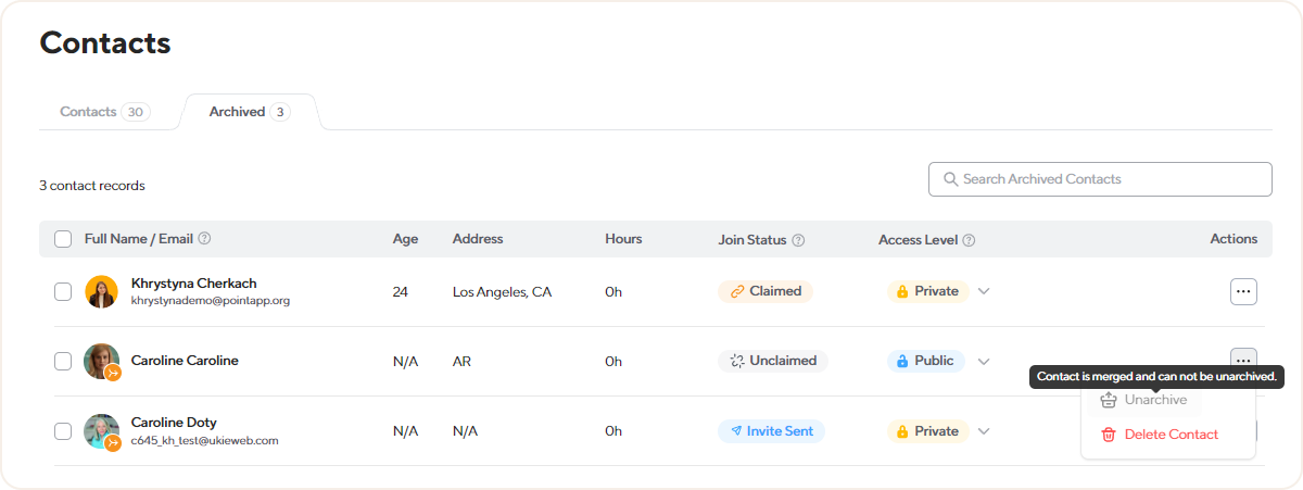 How do you merge a contact?